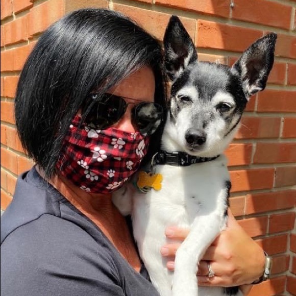 Accessories | Paw Print And Lumberjack Plaid Face Mask | Poshmark